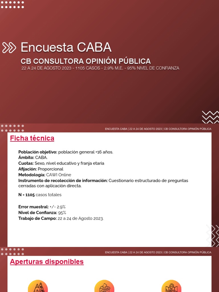 Encuesta Caba CB | PDF