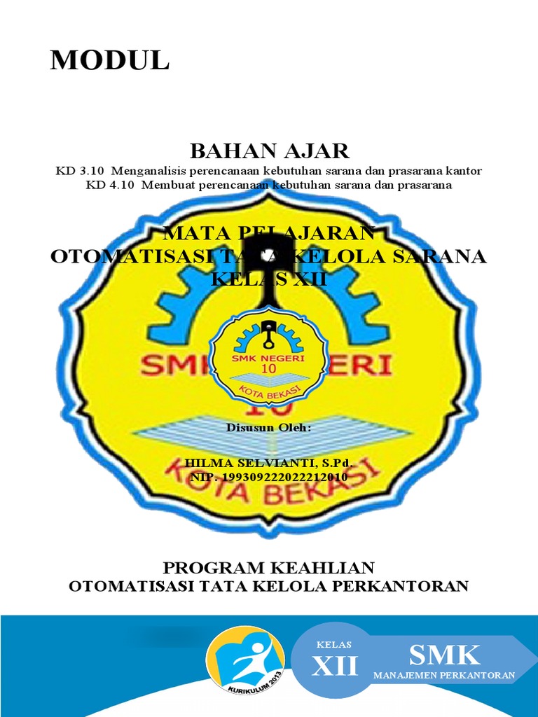 Modul OTK Sarana Dan Prasarana Kelas XII KD 3.10 | PDF | Karier & Perkembangan | Bisnis