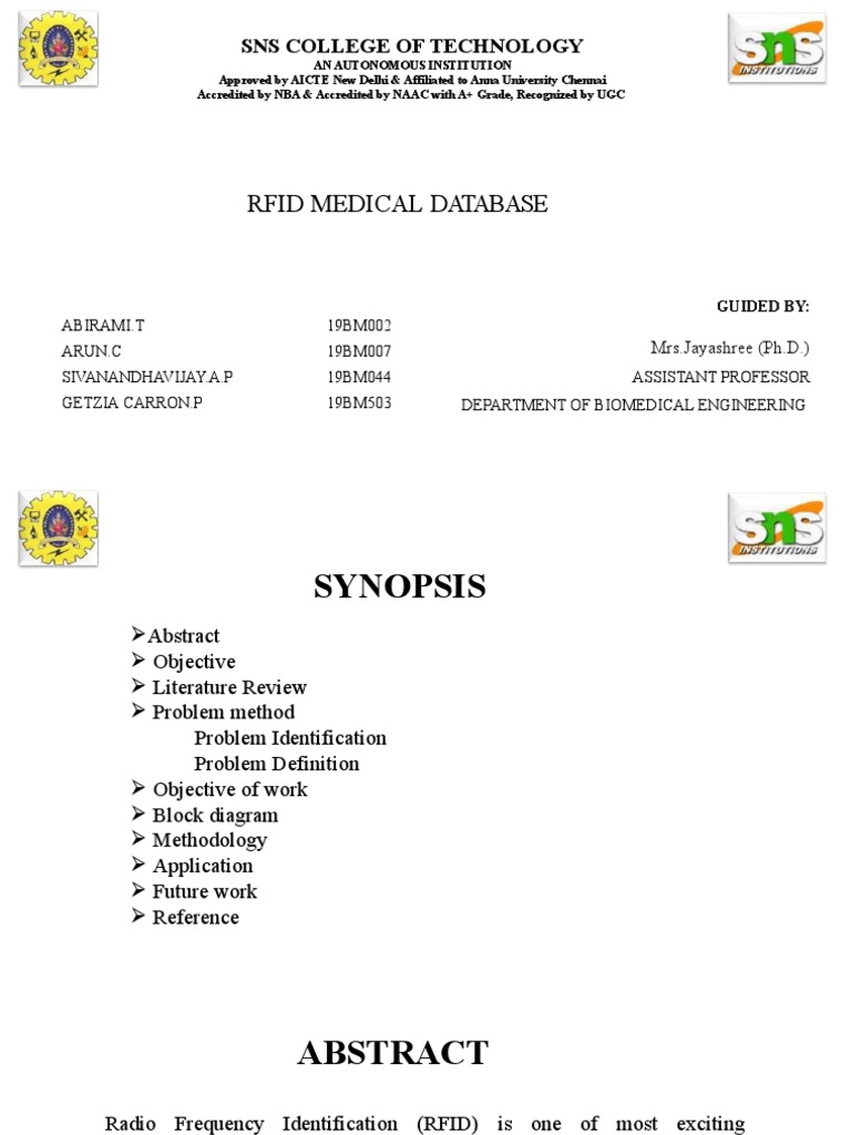 Arun PPT 3 | PDF | Radio Frequency Identification | Computer Engineering