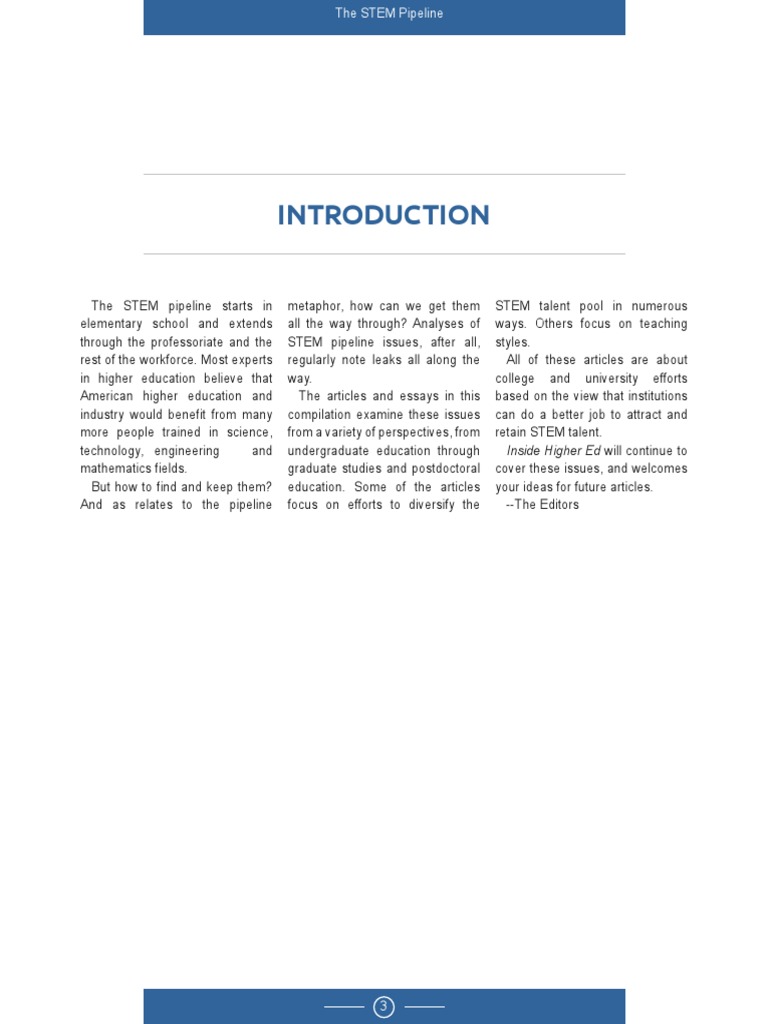 The STEM Pipeline Booklet1.3 36 | PDF | Science, Technology ...