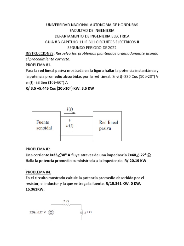 Guia # 3 CII Capitulo 11 | PDF