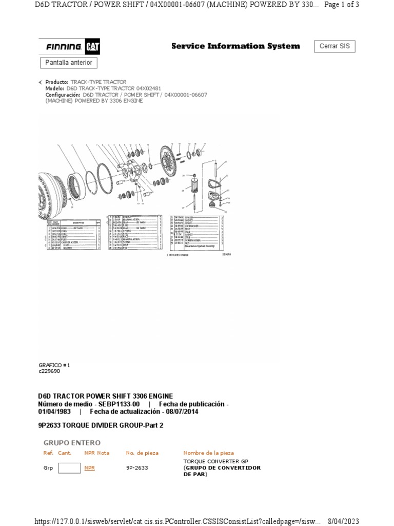 Convertidor de Par D6D II CHEMA | PDF