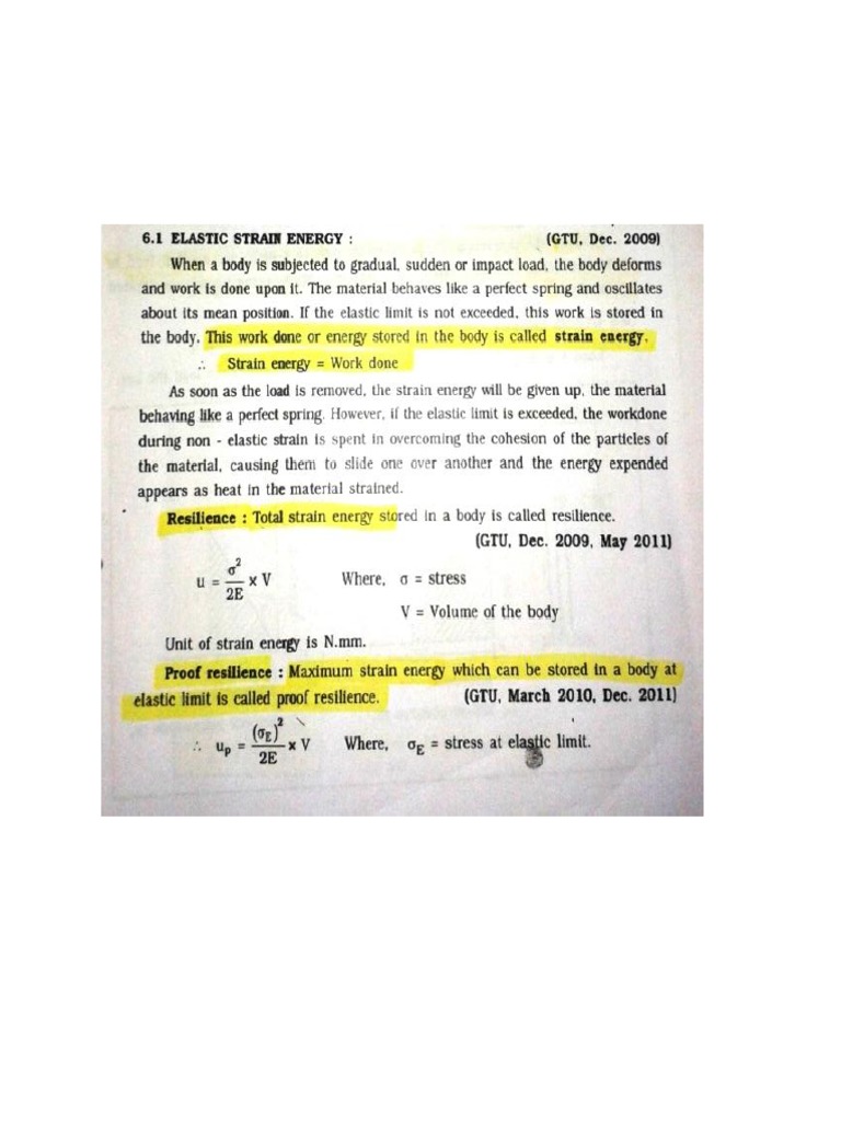 Strain Energy | PDF