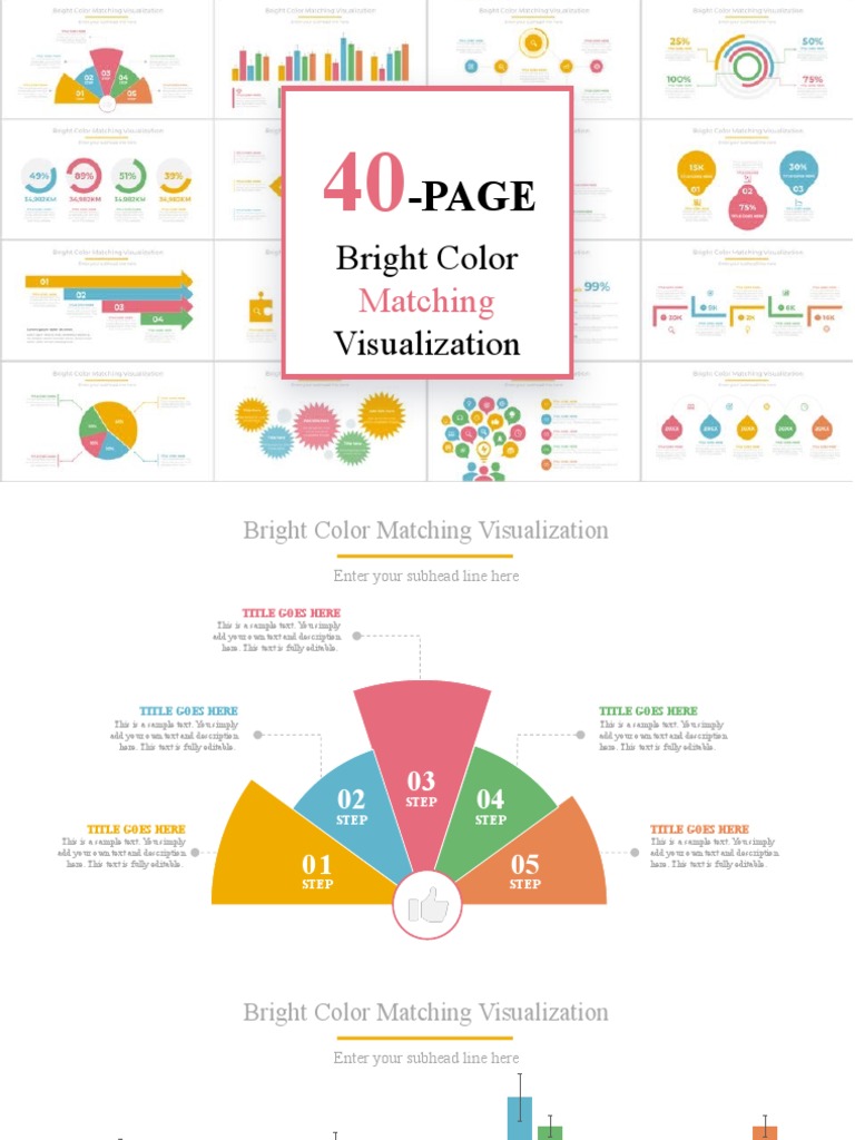 Bright Color Matching Visualization PPT Chart | PDF