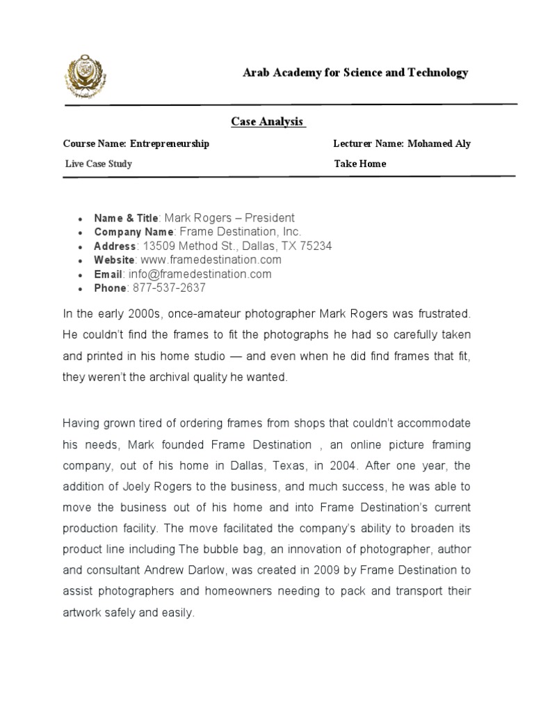 Entrepunier ship Case Study | PDF