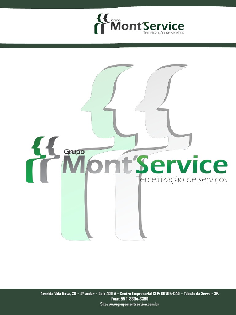Apresentação Grupo Mont' Service | PDF | Terceirização | Recrutamento