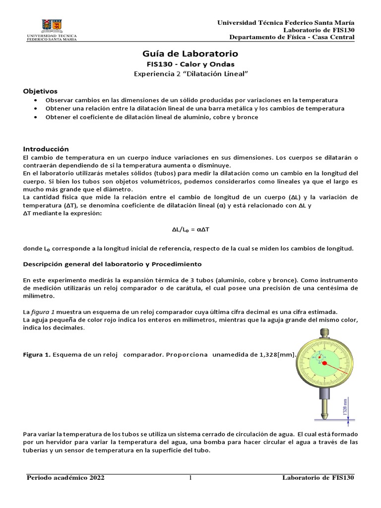 Guía de Dilatación Lineal 2022 | PDF Guía de Dilatación Lineal 2022 | PDF