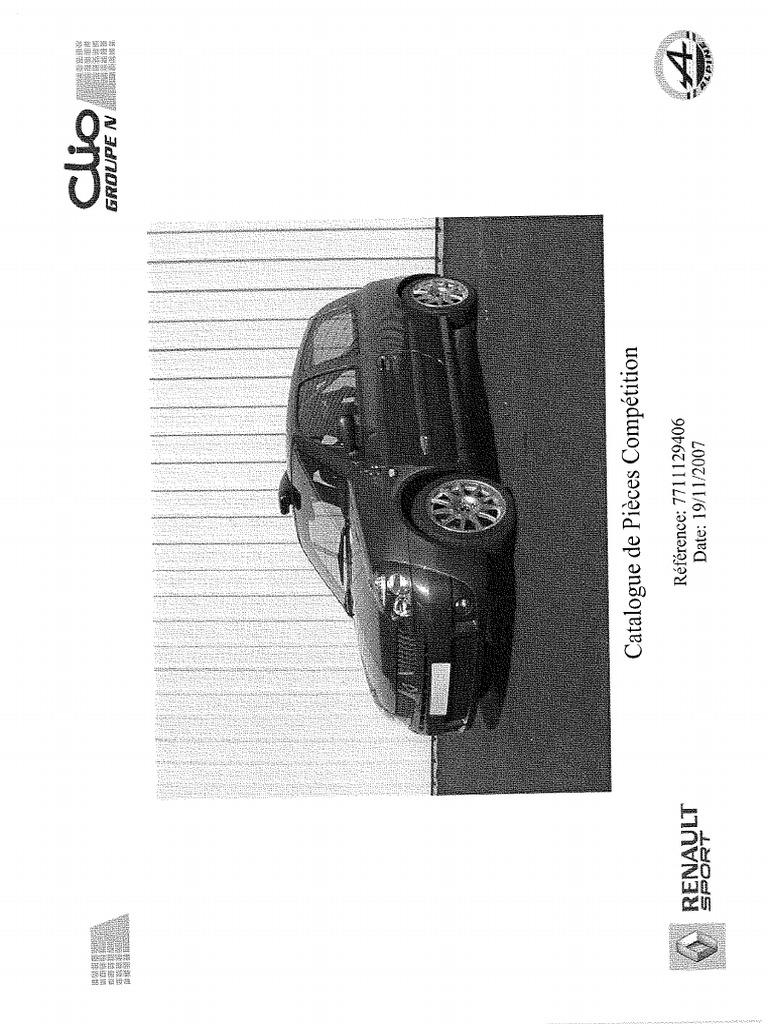 Catalogo Renault Sport Clio Rs Fase 1 | PDF