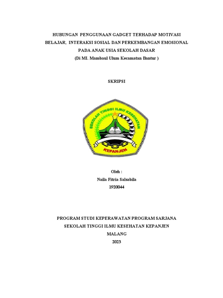 Fuldraf Acc (Naila Fitria Salsabila - 1920044) (New) | PDF