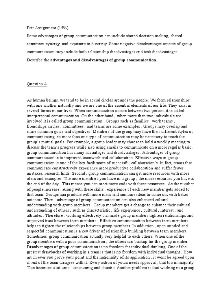 Pair Assignment | PDF