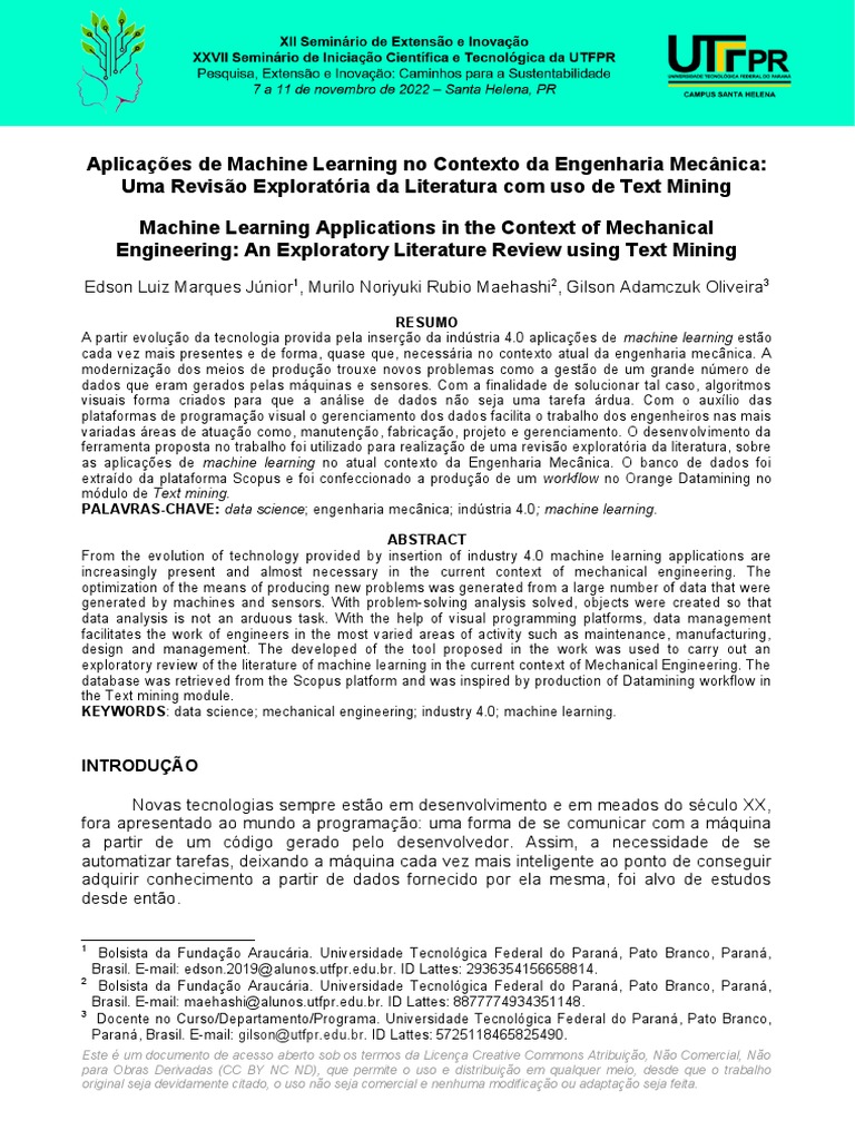 SICITE 2022 - Modelo Resumo Expandido - Com Autores | PDF