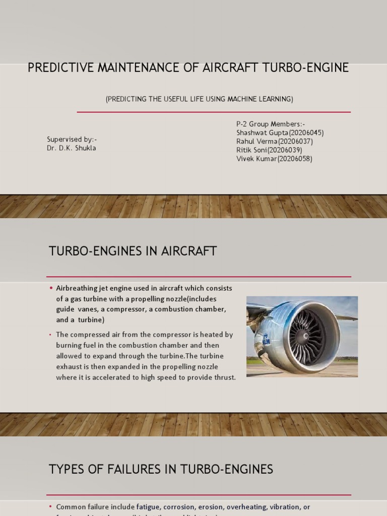 Predictive Maintenance of Aircraft Turbo-Engine | PDF