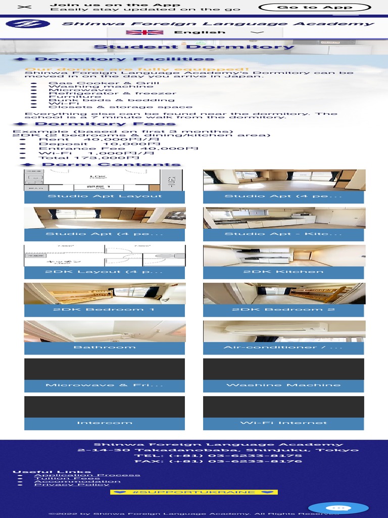 Student Dormitory Shinwa Foreign Language Academy | PDF