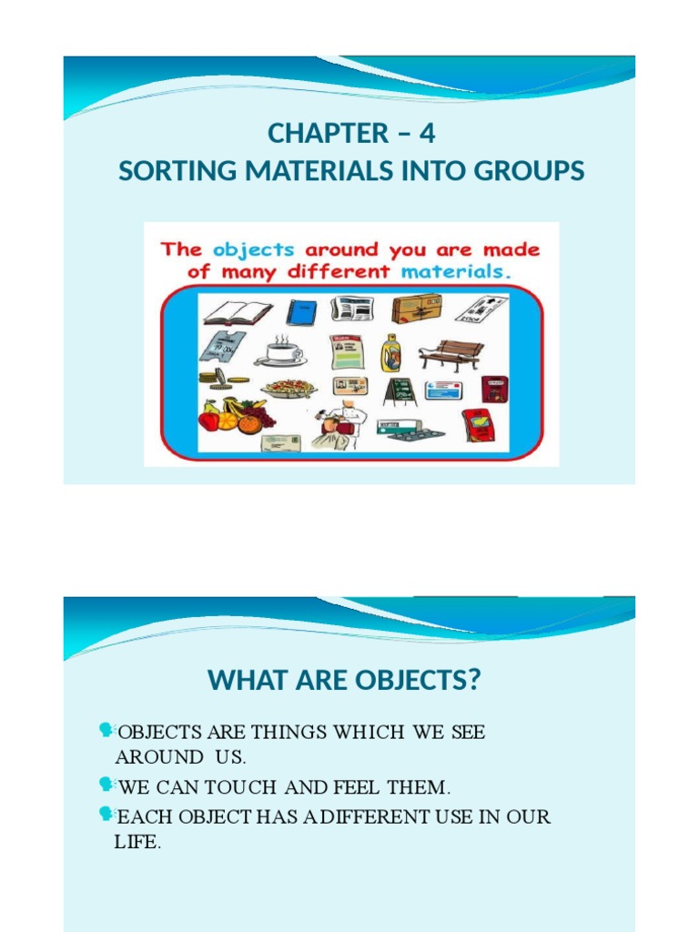 Vi Science Sorting Materials Into Groups PDF | PDF