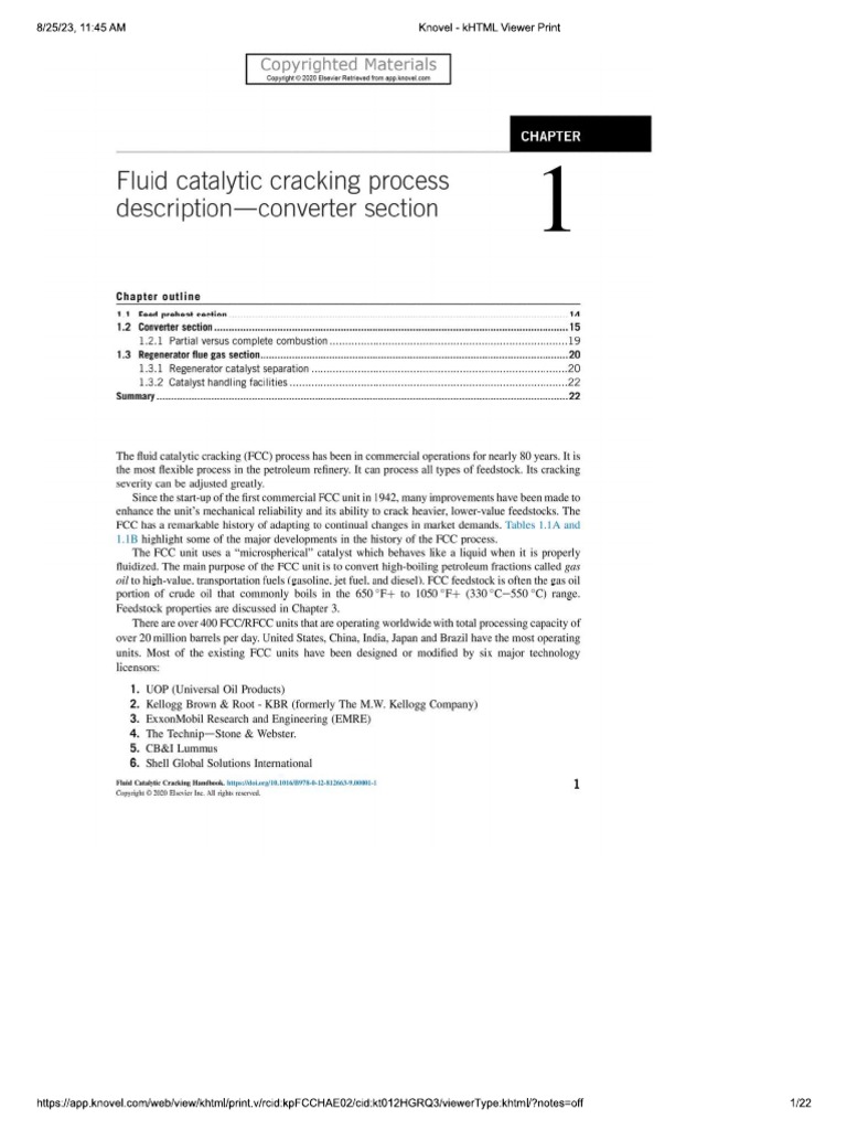 FCC Operation and Design | PDF