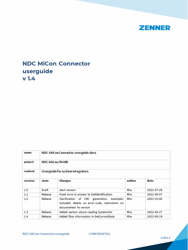 NDC MiConConnector Userguide | PDF