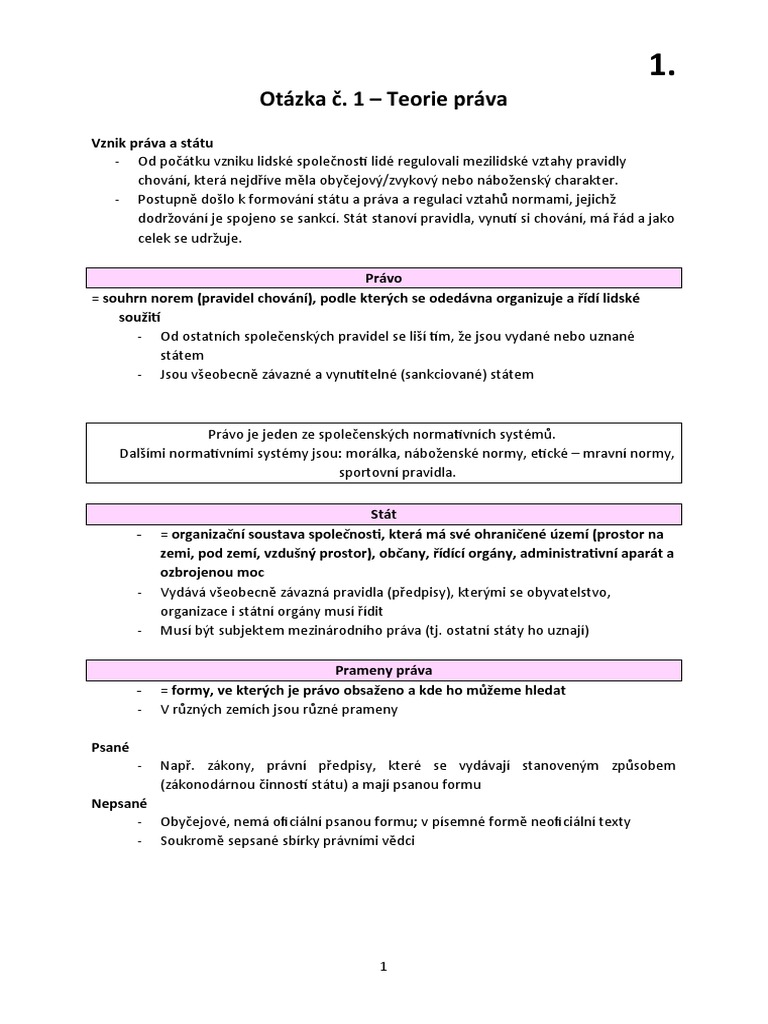 Teorie Práva | PDF