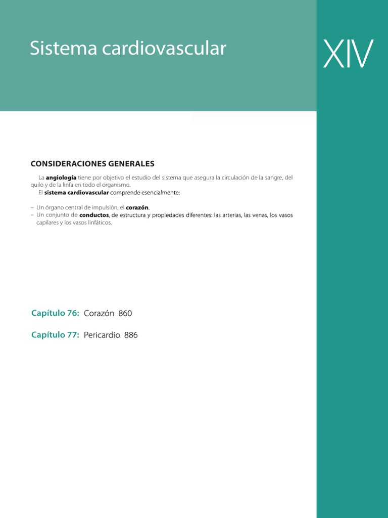 Latarjet Ruiz Liard. Anatomía Humana 5 Edicion T2. Corazón y Pericardio | PDF | Sistema ...
