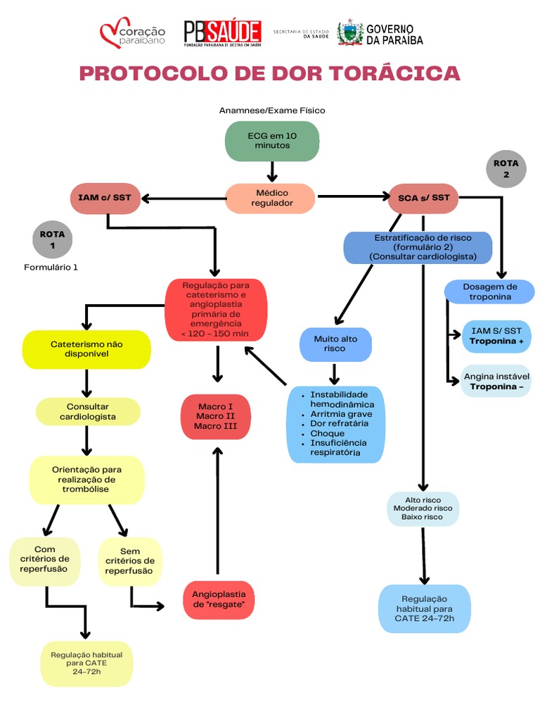 Protocolo Dor Torácica CP | PDF | Medicina Clínica | Remédio