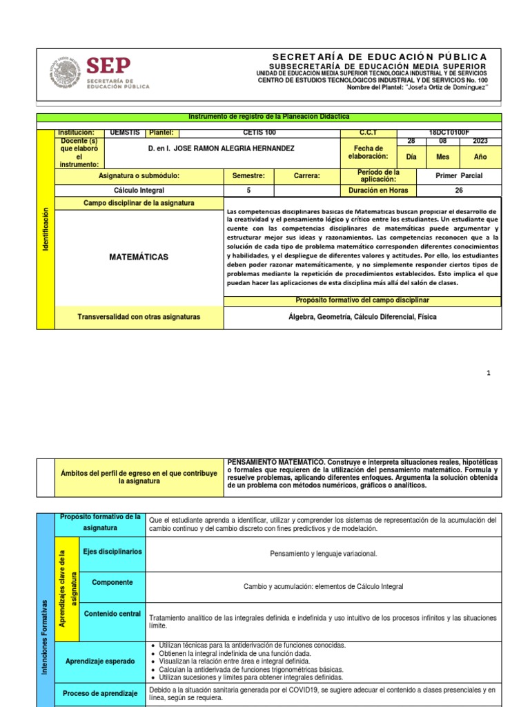 Eca 1 | PDF | Integral | Evaluación