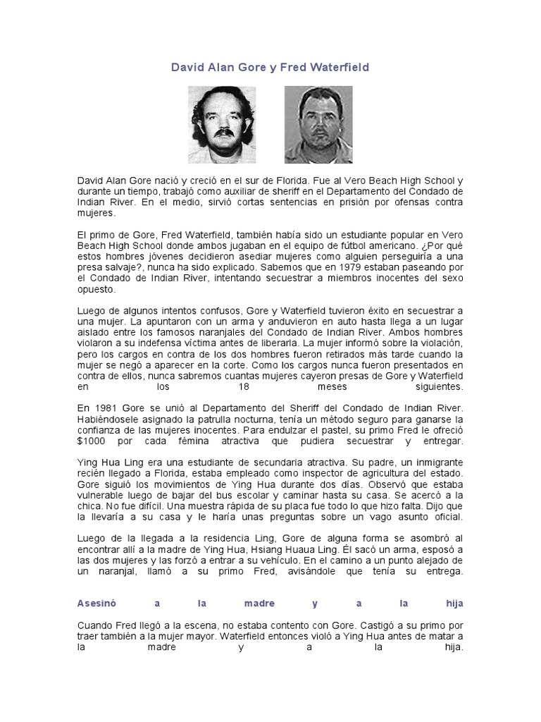 David Alan Gore y Fred Waterfield | PDF