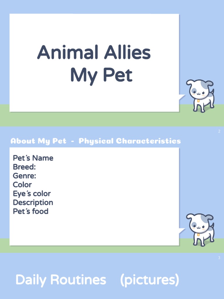 Animal Allies - My Pet | PDF | Self-Improvement | Wellness