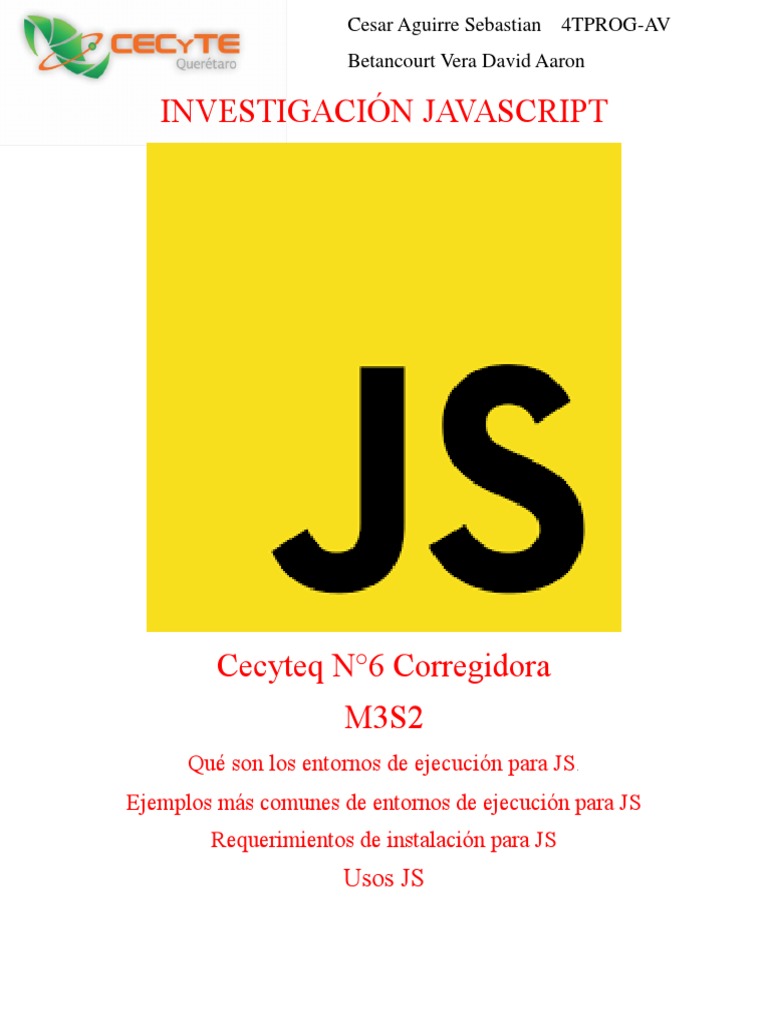 Investigación Javascript | PDF | Script Java | Mac OS