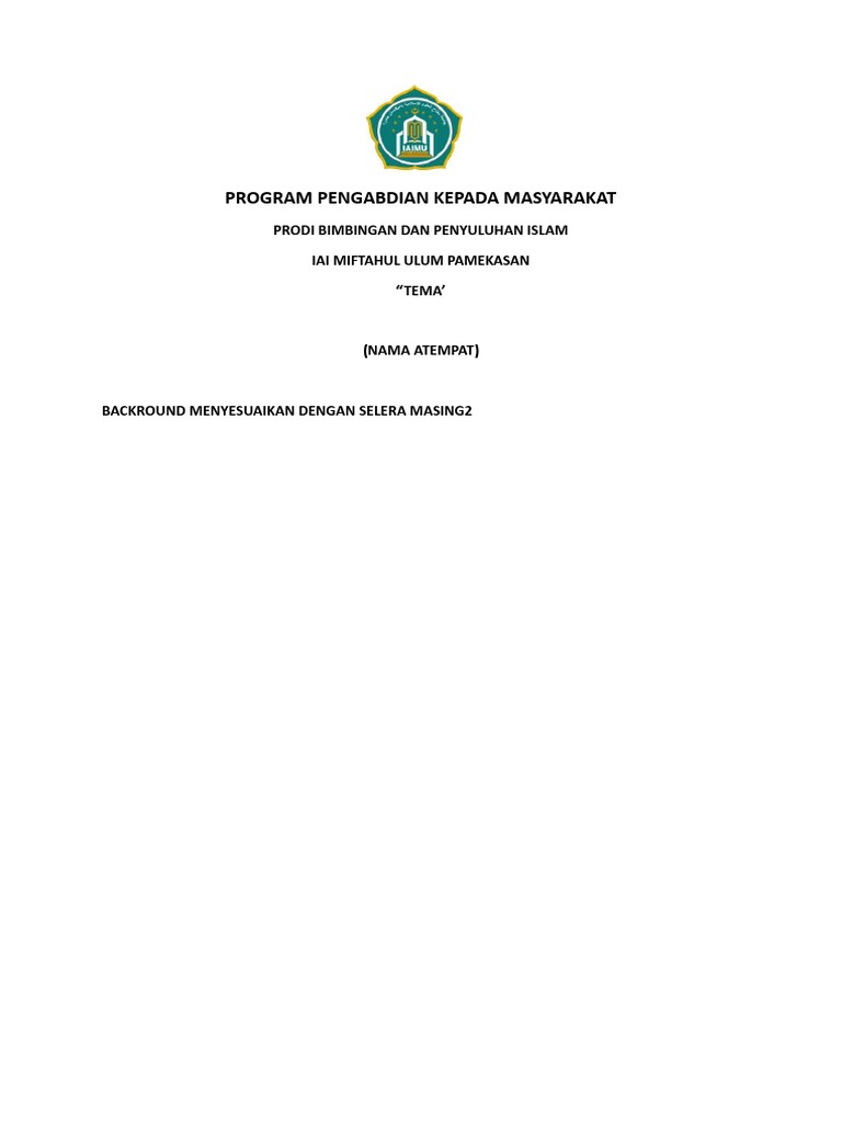 CONTOH BANNER PKM | PDF