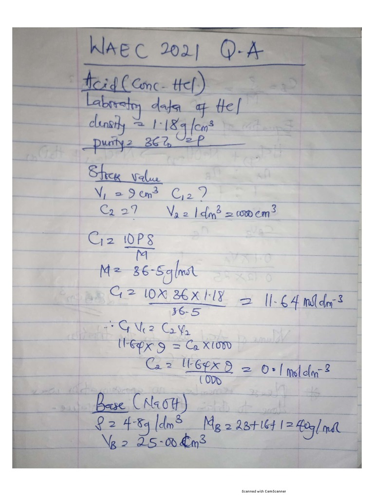 Waec 2021 Quantitative Analysis | PDF