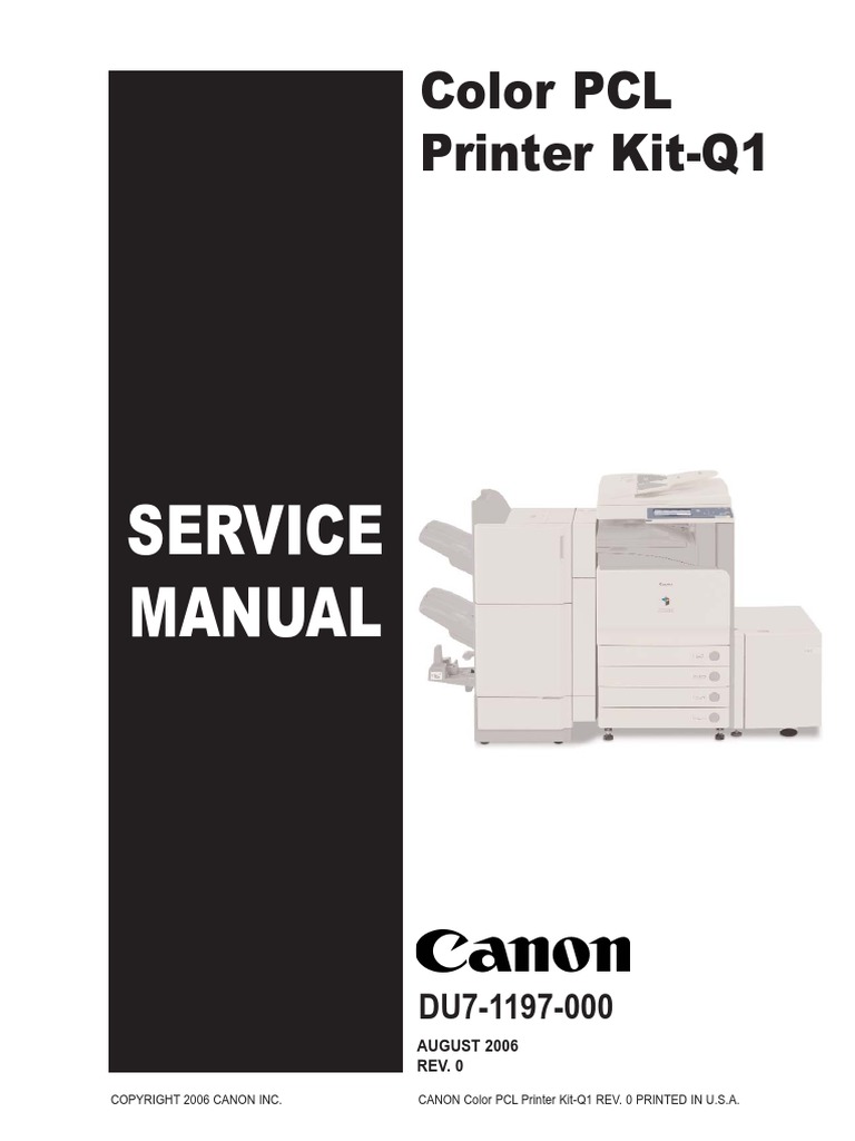 Color PCL Printer Kit-Q1 SM DU7-1197-000 | Download Free PDF | File ...