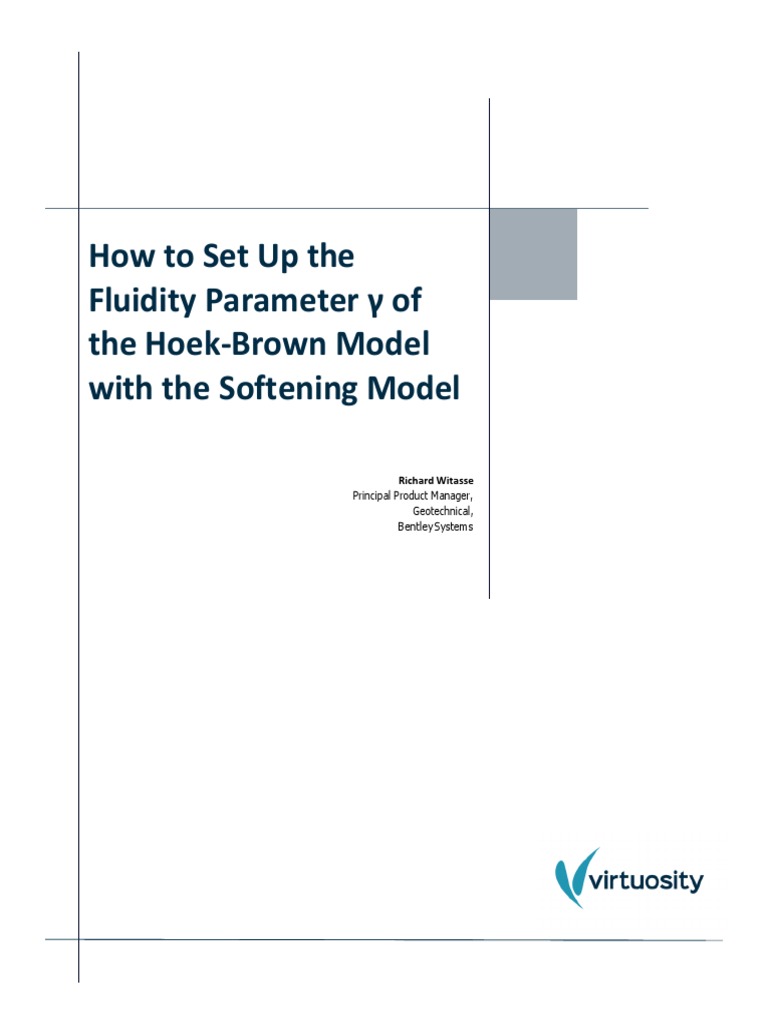 How to Set Up the Fluidity Parameter γ of the Hoek-Brown Model with the ...