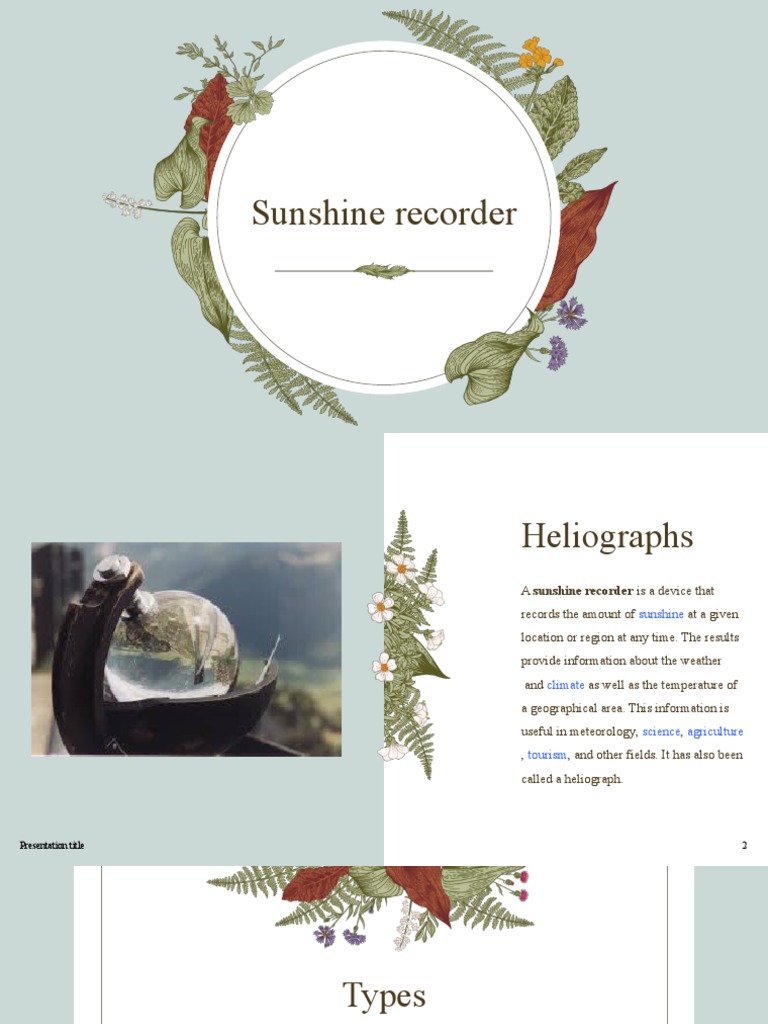 Sunshine Recorder Flip Class | PDF
