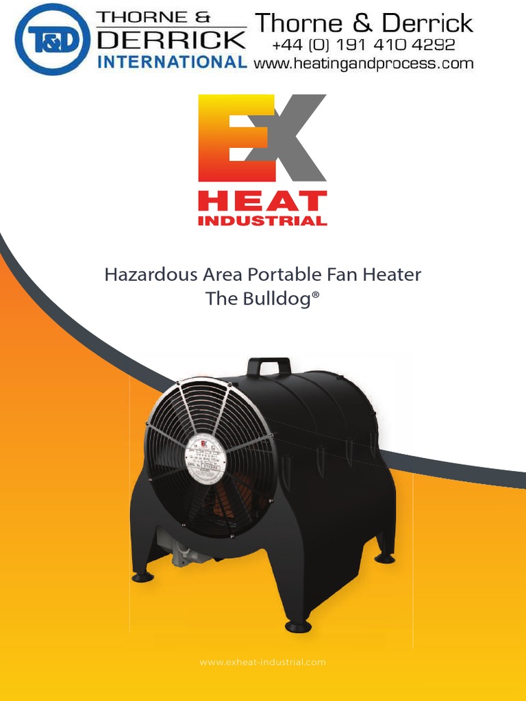 EXHEAT MFH Hazardous Area Fan Heater Portable ATEX Certified Zone 1 ...