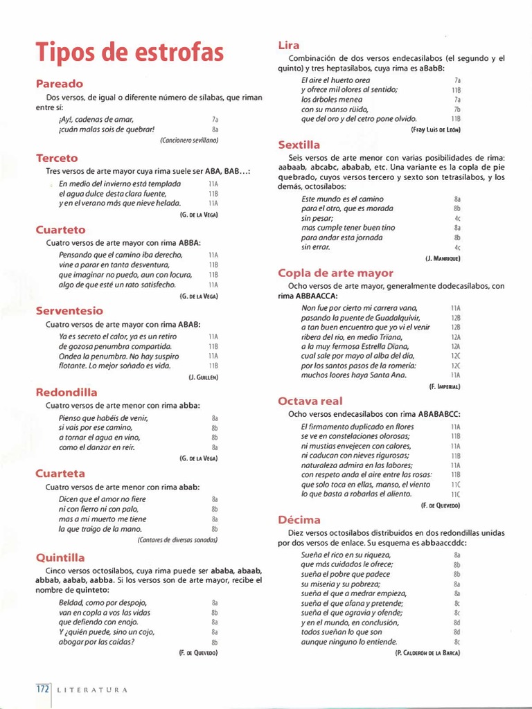 Tipos de Estrofa | PDF