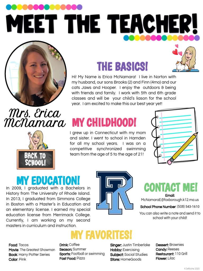 Meet The Teacher Newsletter | PDF
