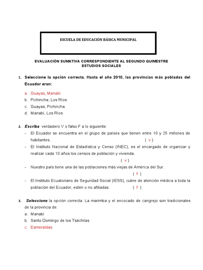 BANCO DE PREGUNTAS EESS-7mo Grado | PDF