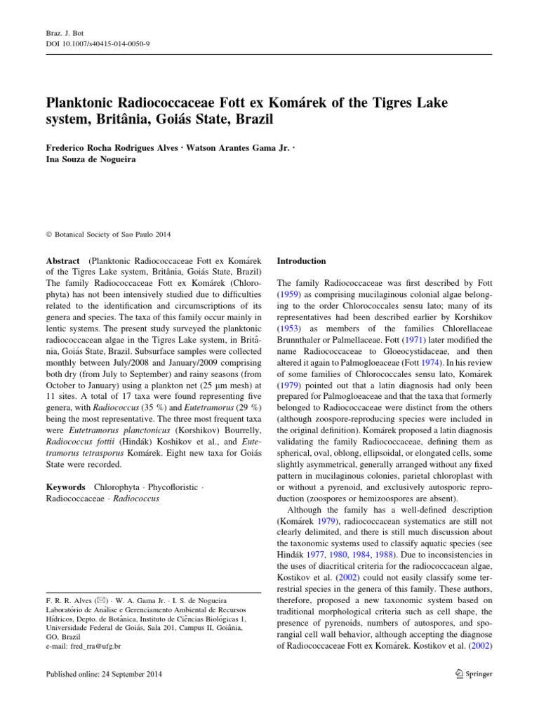 RADIOCOCCACEAE | PDF | Earth Sciences