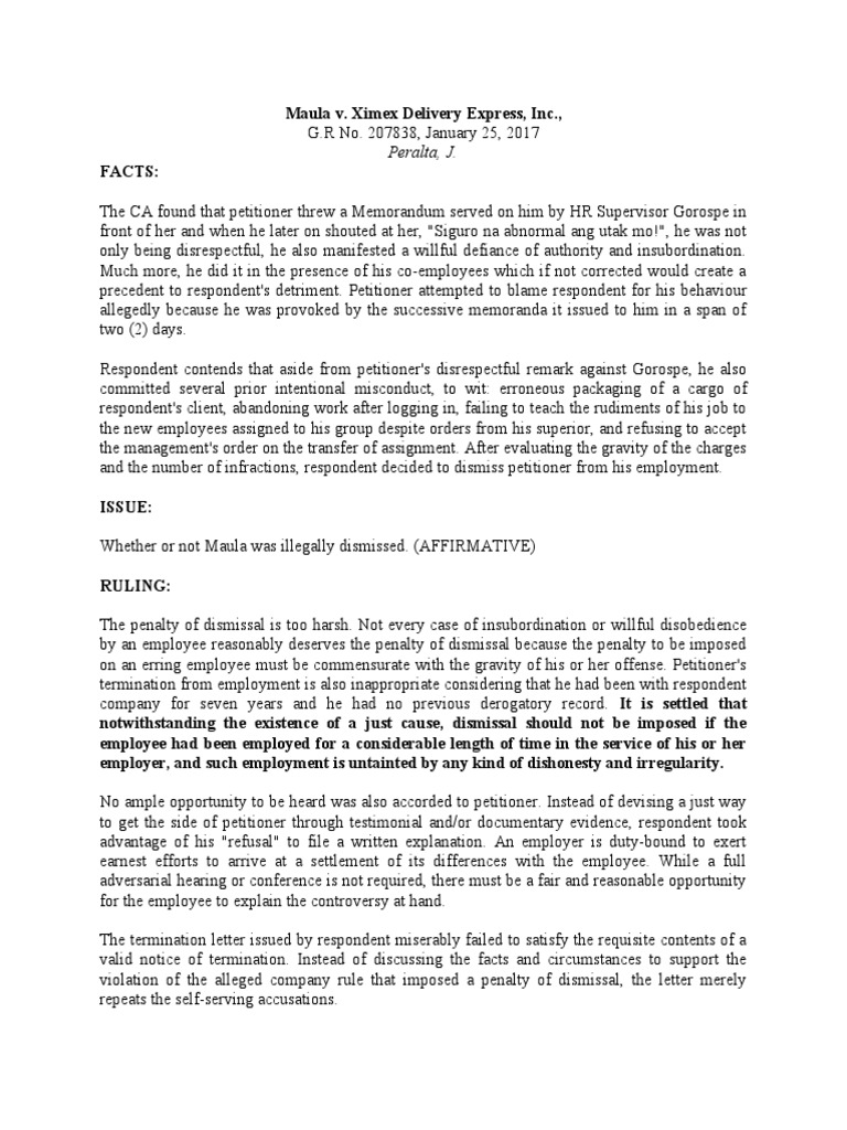 Maula v. Ximex Delivery Express, Inc. | PDF | Justice | Crime & Violence