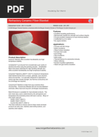 Kaowool S and Kaowool SZR Blankets Product Data Sheet | PDF | Thermal ...