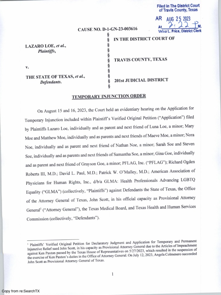 Temporary Injunction Order | PDF | Injunction | Justice