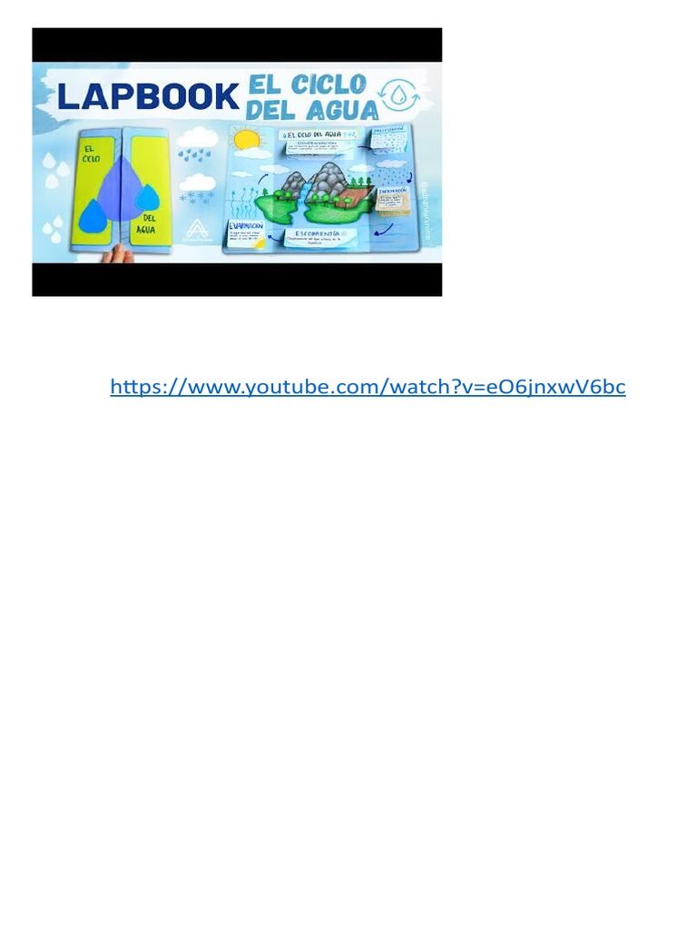 Lapbook Ciclo Del Agua | PDF