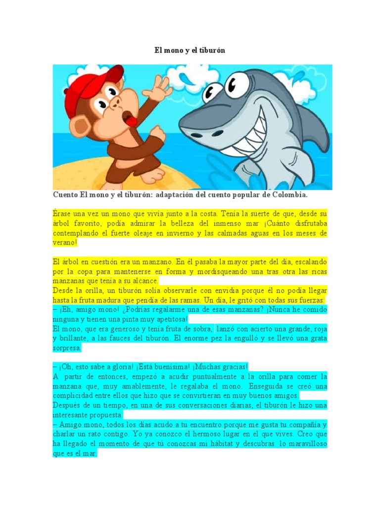 El Mono y El Tiburón | PDF | Tiburones