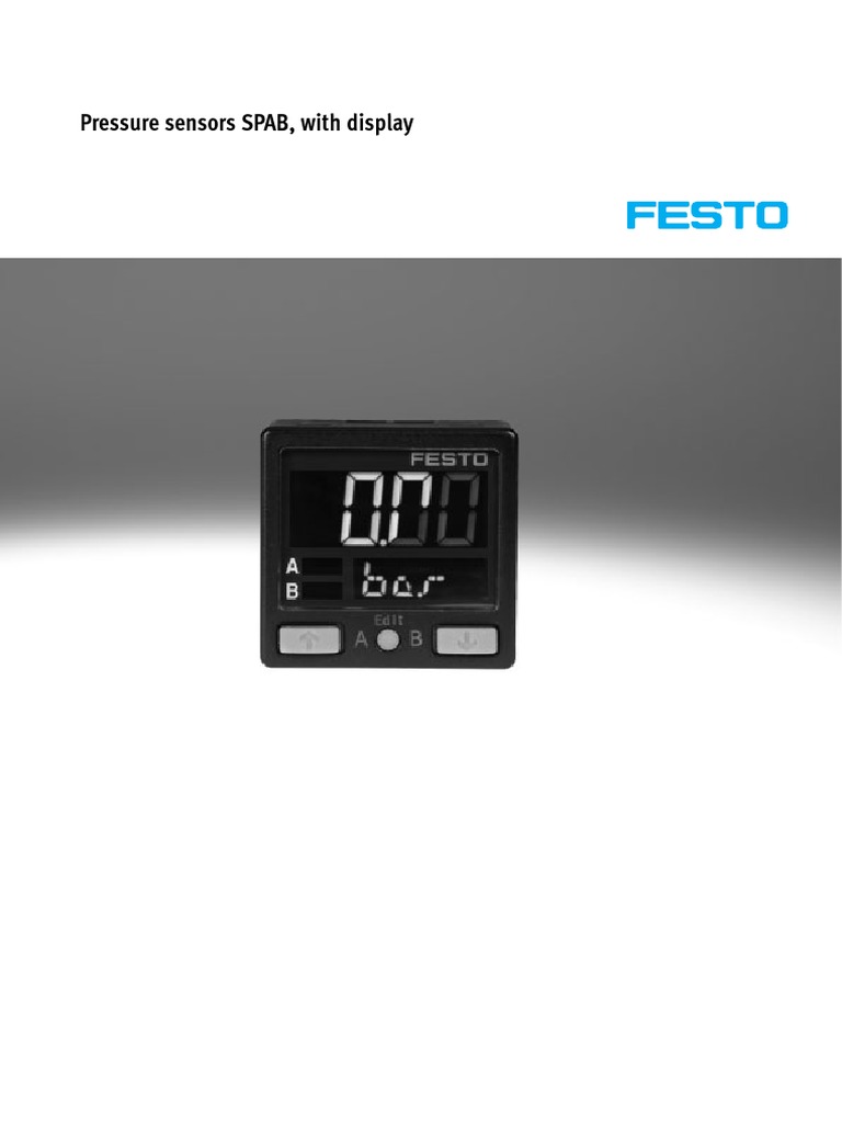 Pressure Sensor Festo 2 | PDF