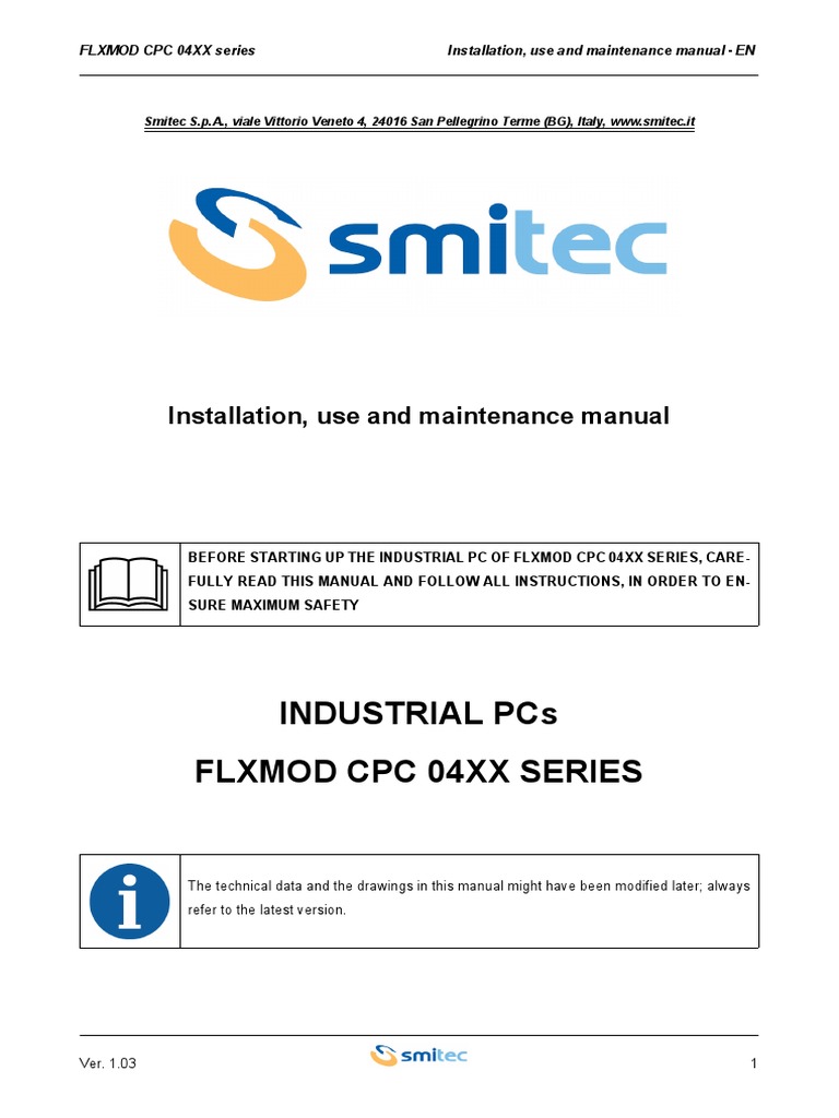 FlxMod CPC 0401 - 0402 - Manual (103-En) | PDF