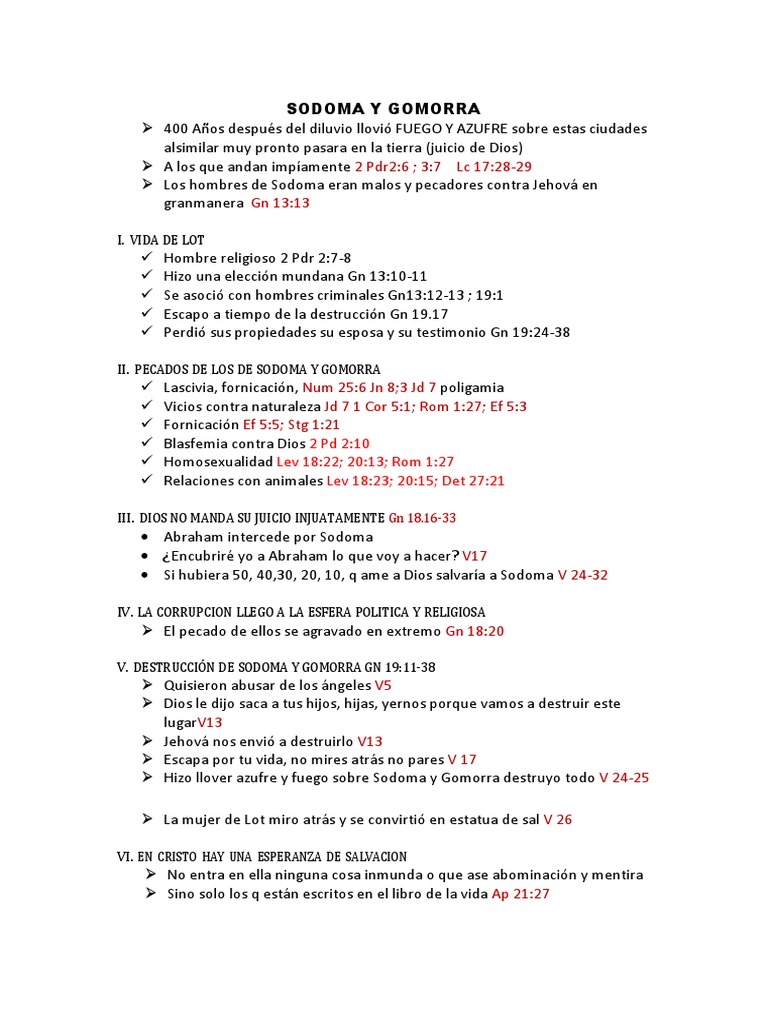 Sodoma y Gomorra | PDF