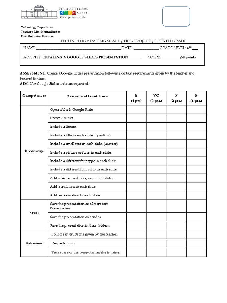 4th Grade Technology Google Slide-Video | PDF | Learning | Behavior ...