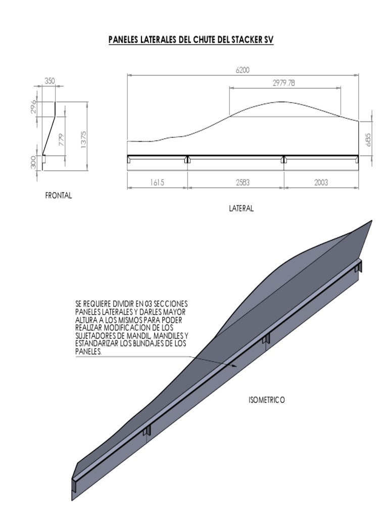 Dibujo de Panales Del Chute Del Stacker | PDF