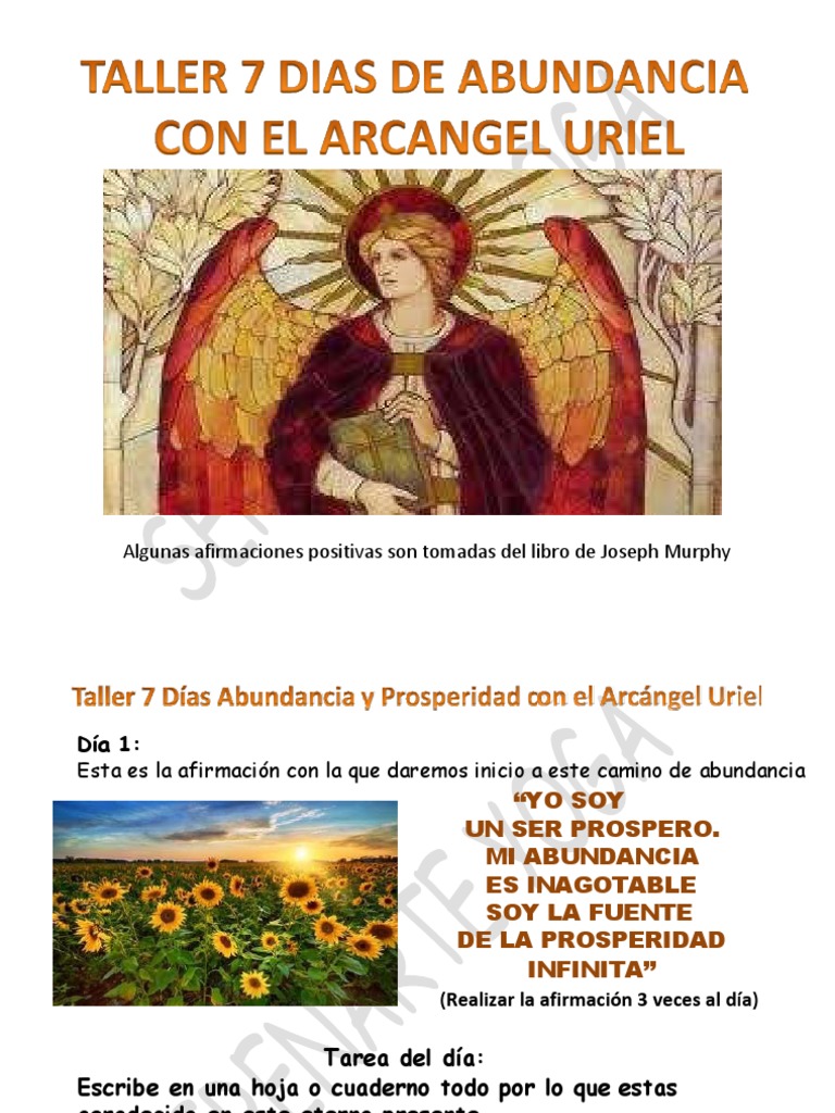 Taller 7 Dias Abundancia y Prosperidad Con Arcangel Uriel | PDF