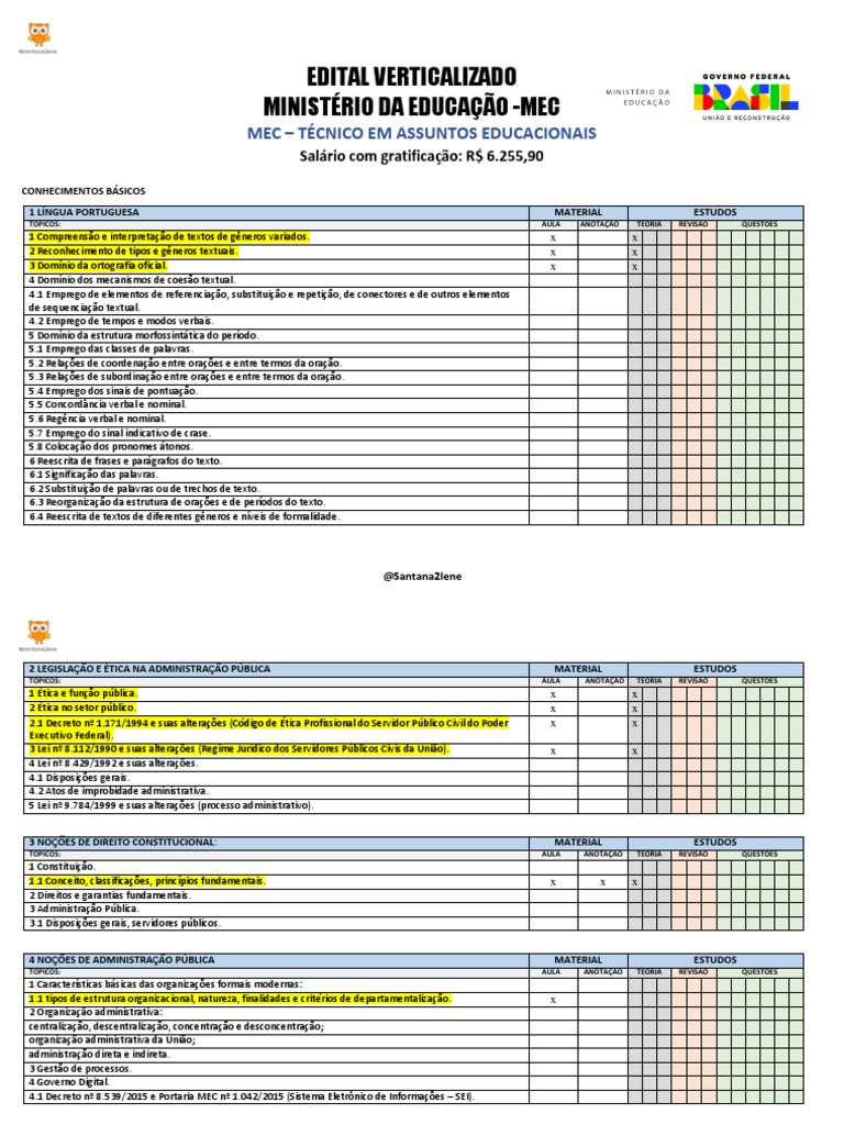 Edital Verticalizado Atualizado - MEC 2023 | PDF | Ciências e Matemática