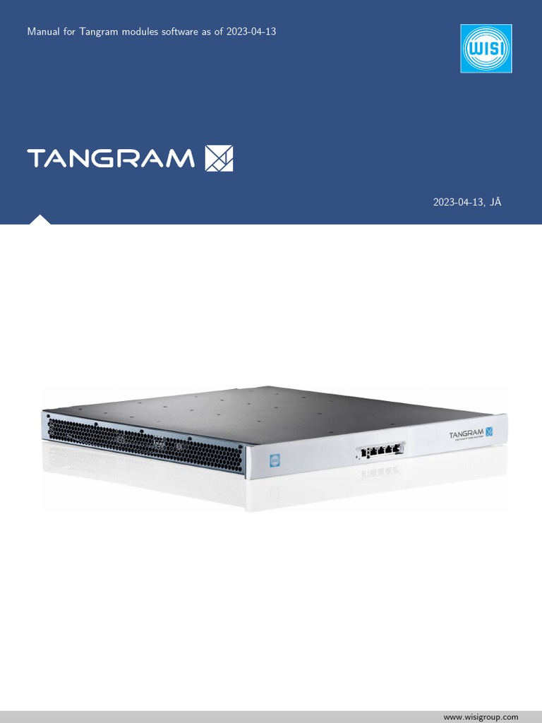 Tangram - Software - Manual-2023-04-13 (1 | PDF